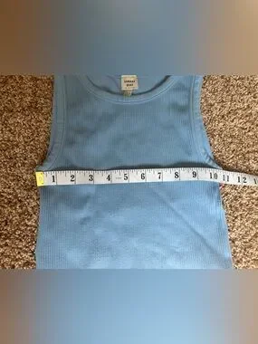 Sunday Best | Tops | Aritzia Sunday Best Blue Ribbed Tank Top Small Y2k ...